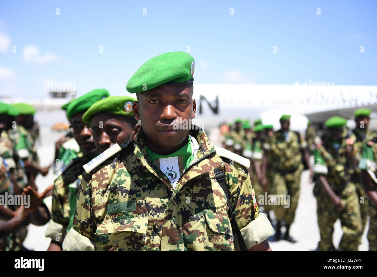 Burundian troops, as part of the African Union Mission in Somalia ...