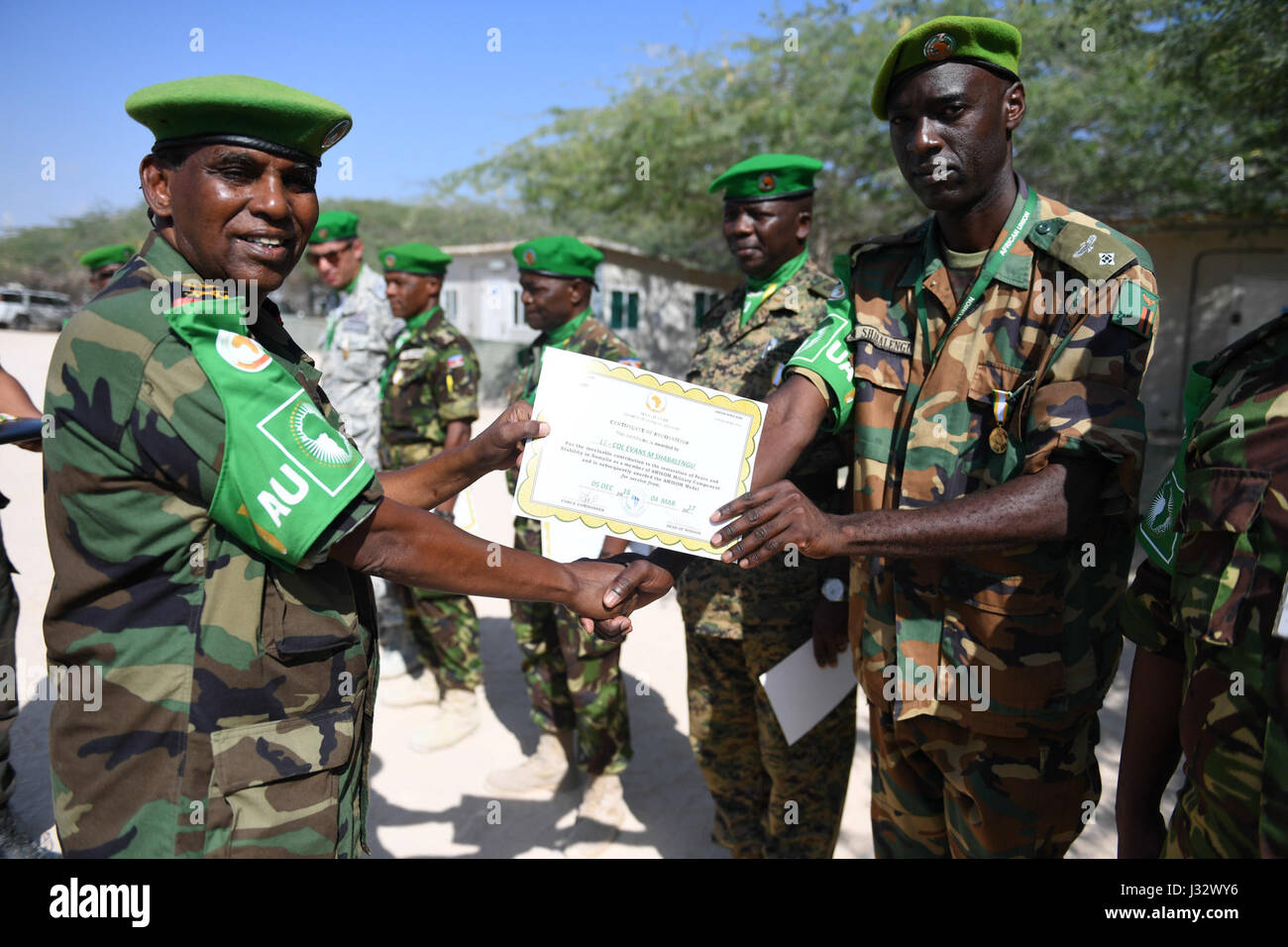 The Force Commander of the African Union Mission in Somalia, Lt ...