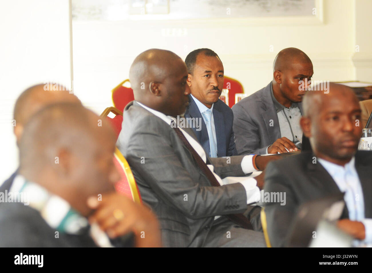 This image shows participants attending the Amisom Mission ...
