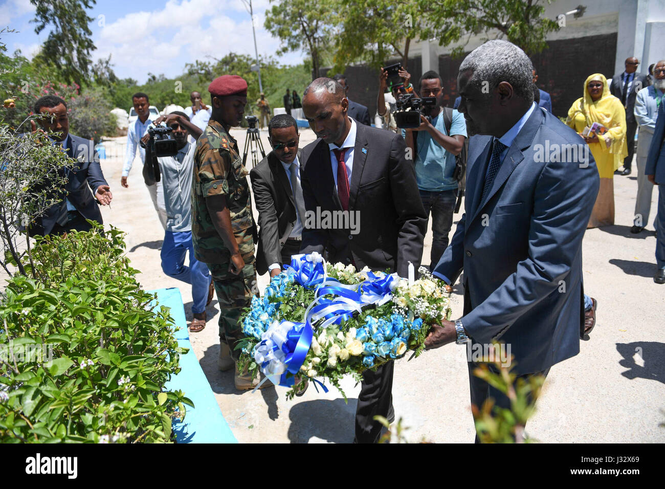 A photograph capturing African Union Commission Chairperson H.E. Moussa ...