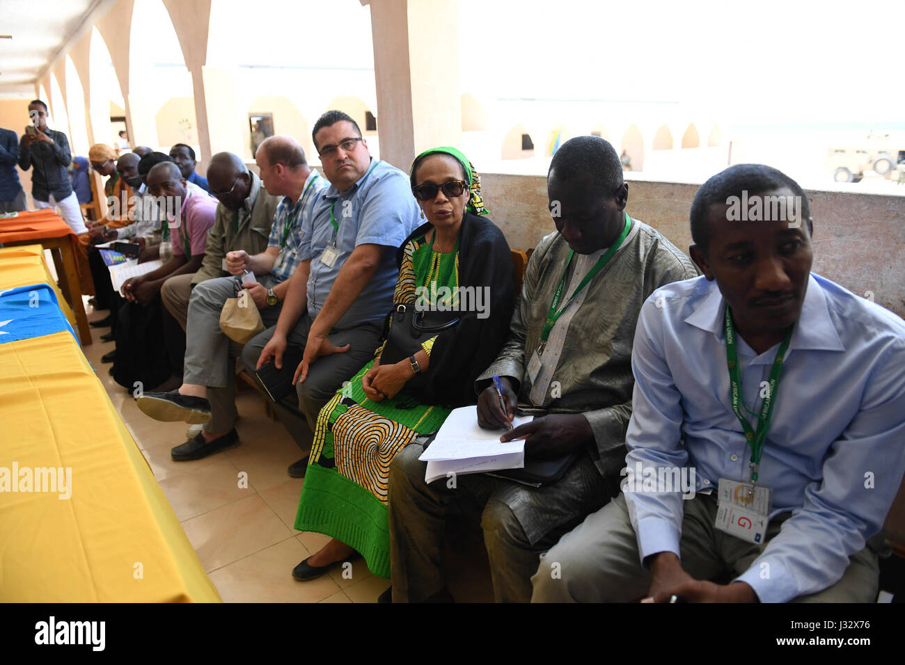 Ambassador Ndumiso Ntshinga, chairperson of the African Union Peace and ...