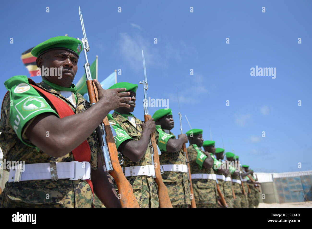 Ugandan soldiers from the African Union Mission in Somalia (AMISOM ...