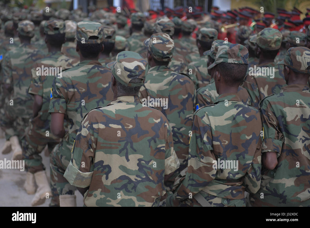 On April 12, 2017, Somali National Army soldiers marched to commemorate ...