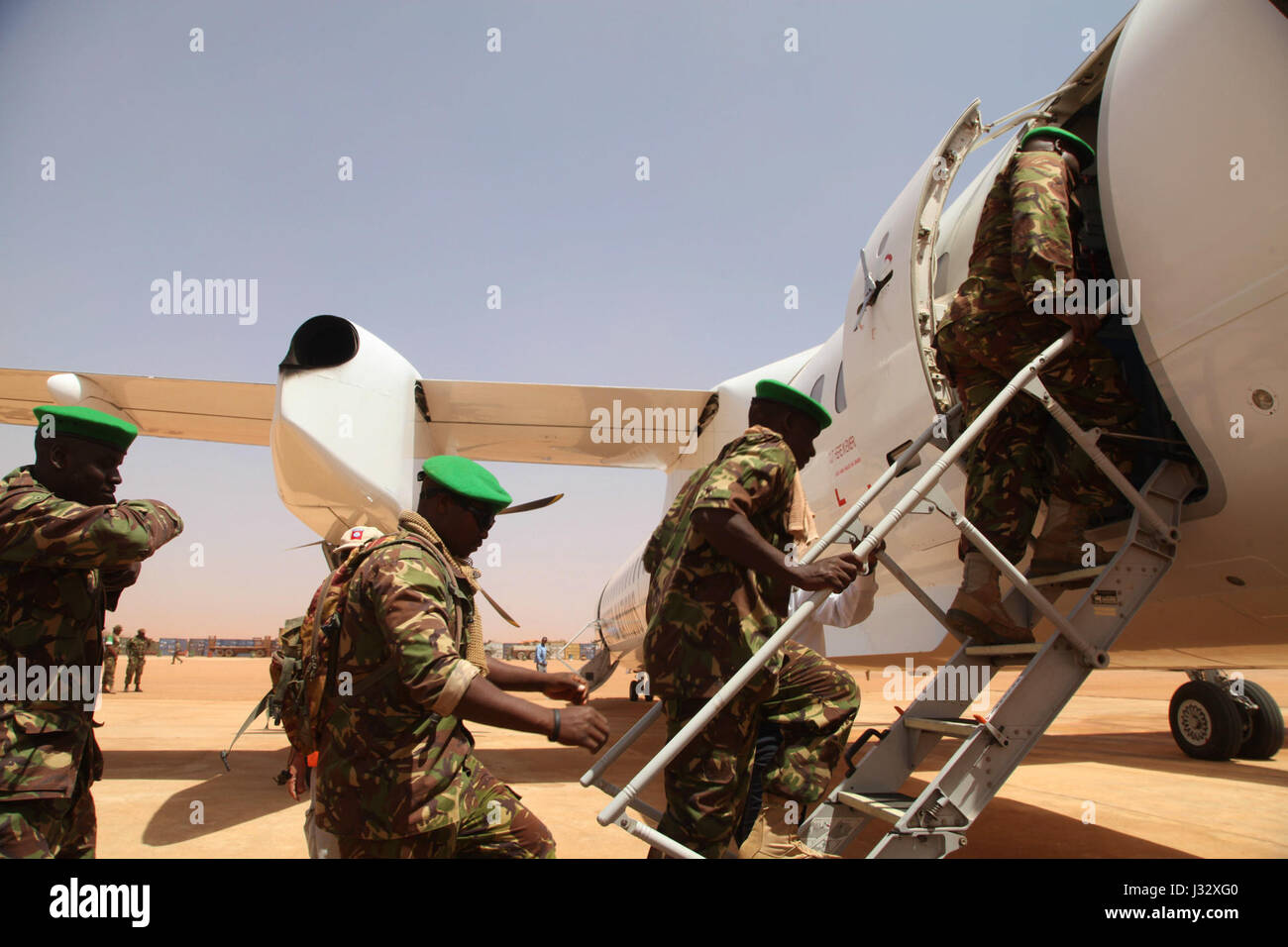 Kenyan Defence Forces (KDF) personnel, who served under the African Union Mission in Somalia ...