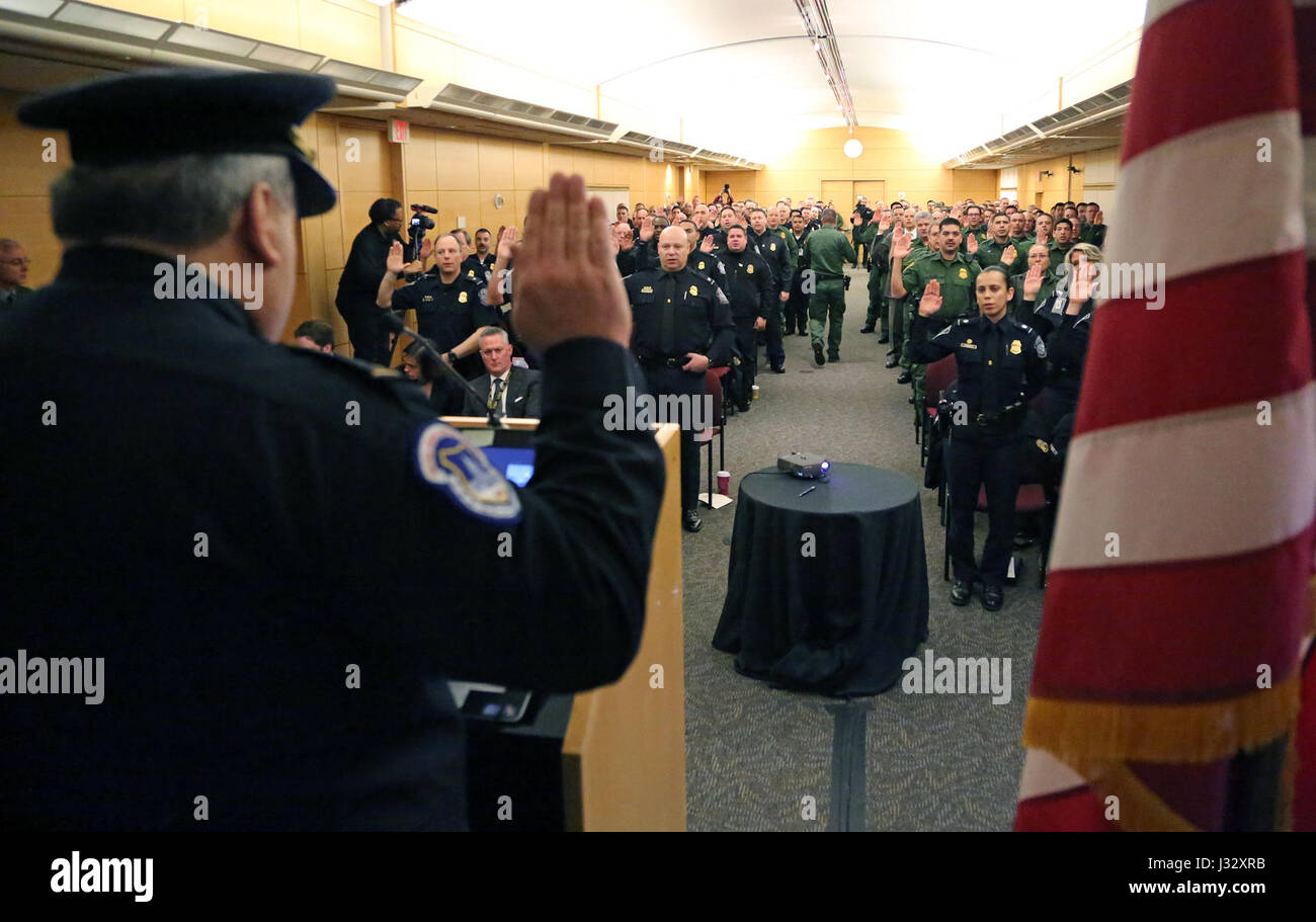 On January 19, 2017, U.S. Capitol Police held a swearing-in ceremony ...