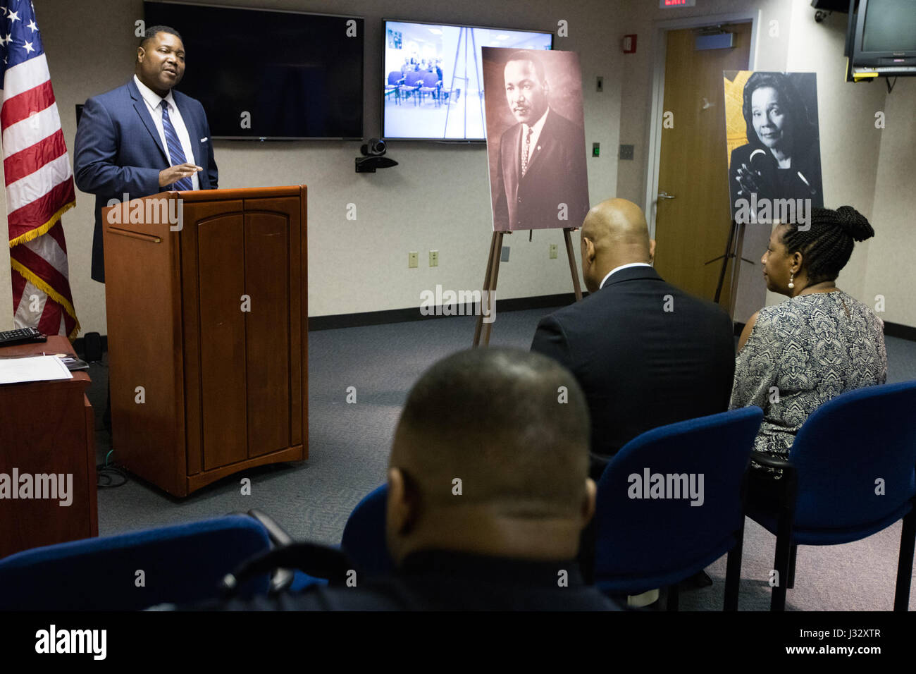 This image from Washington, D.C., shows Maurice Gill, Assistant Chief ...