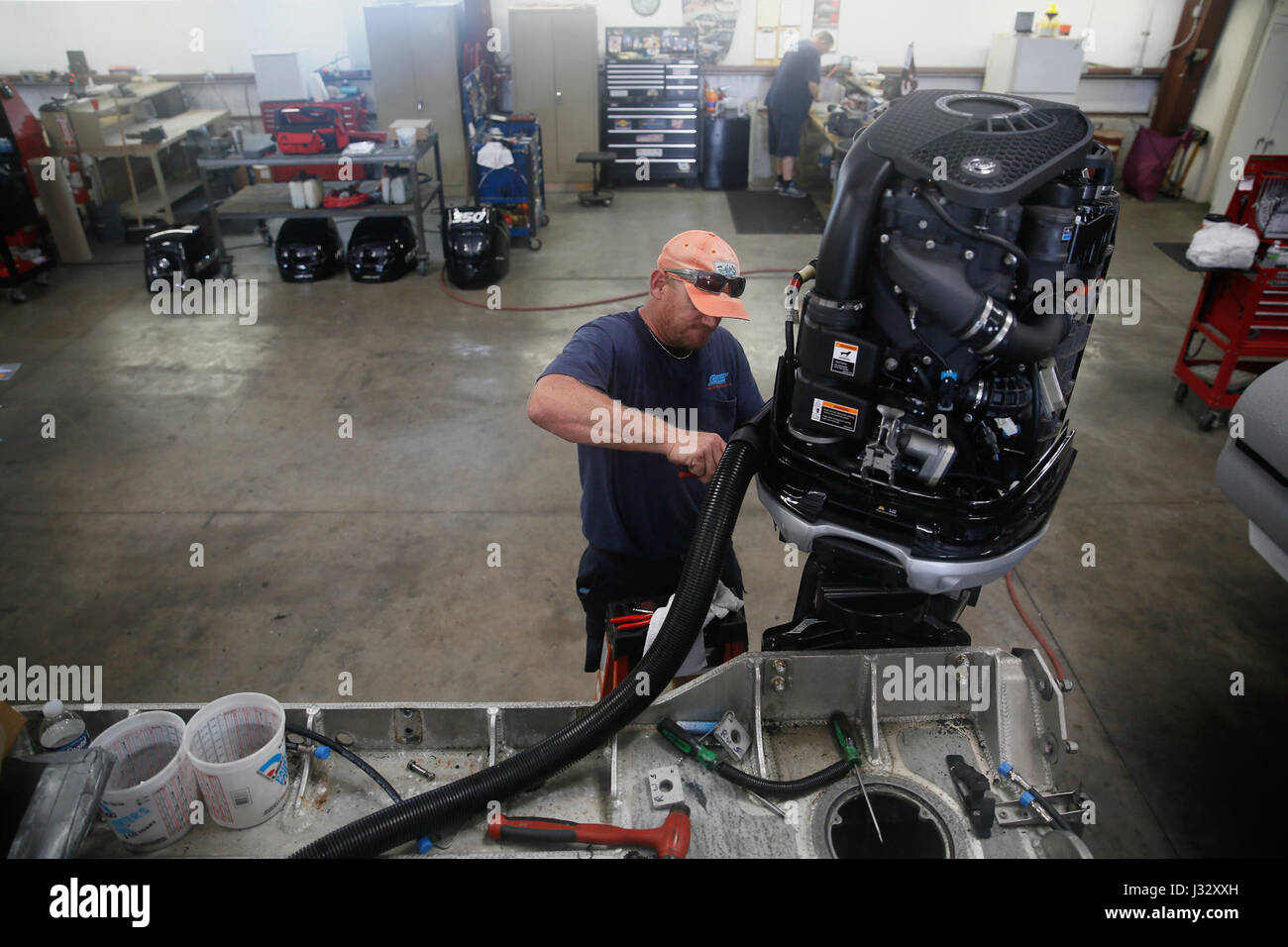 This image shows U.S. Customs and Border Protection (CBP) boats being ...