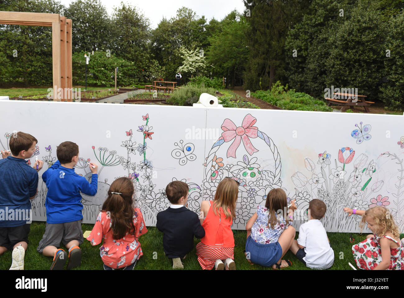 A reference to the 2017 White House Easter Egg Roll, an annual event ...