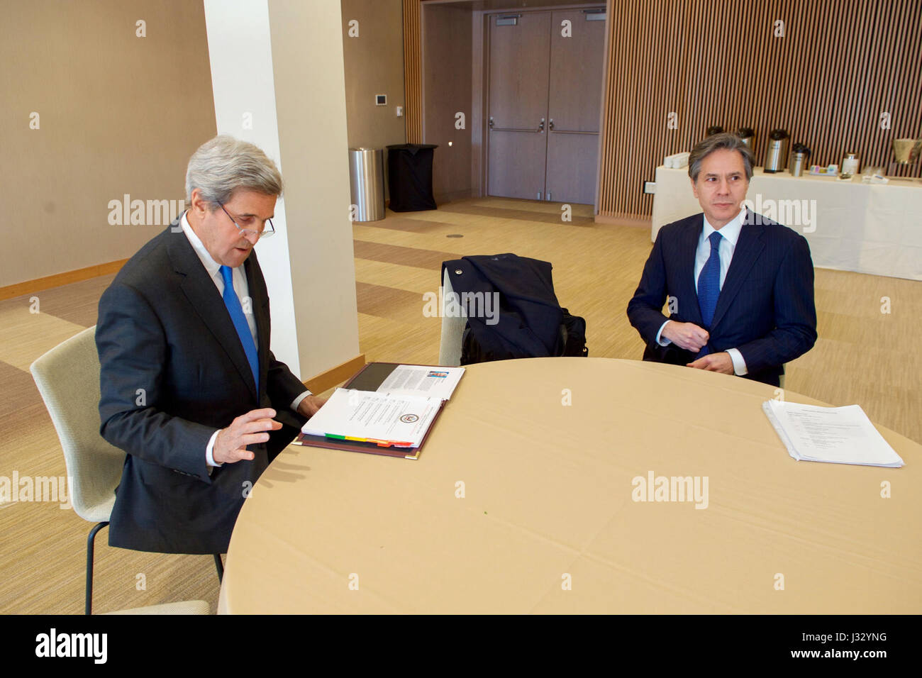 U.S. Secretary of State John Kerry, with Deputy Secretary Antony ...