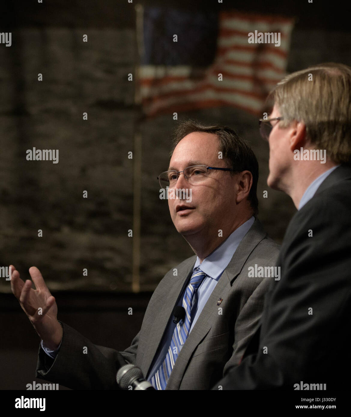 Acting NASA Administrator Robert Lightfoot and Acting NASA CFO Andrew ...