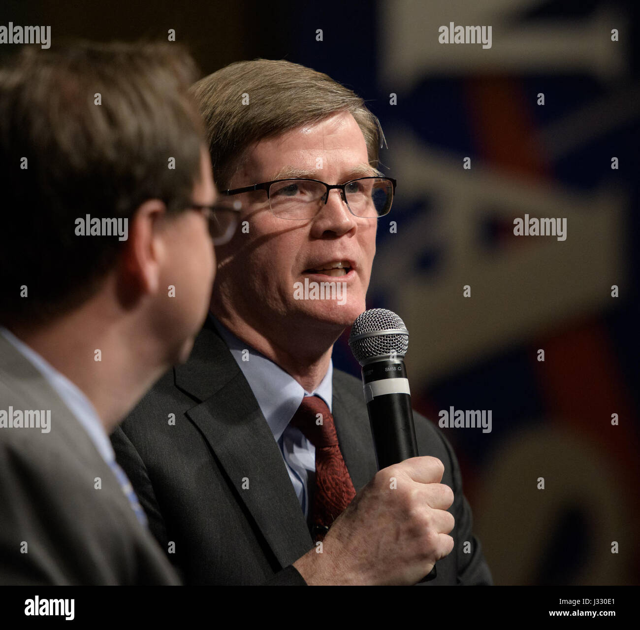 Acting NASA CFO Andrew Hunter addresses NASA employees during an agency ...