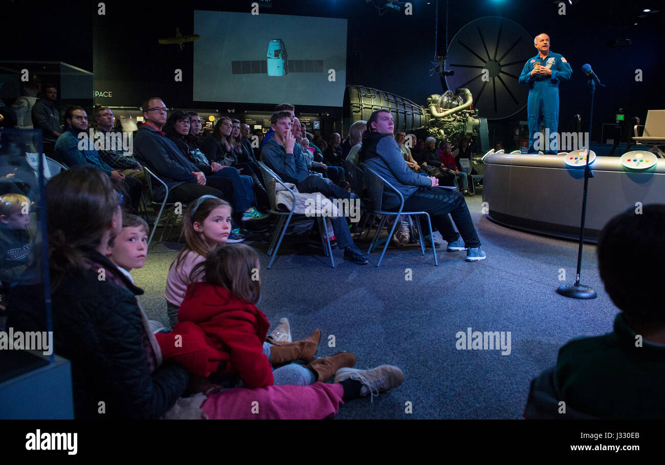 NASA astronaut Jeff Williams speaks at the National Air and Space ...