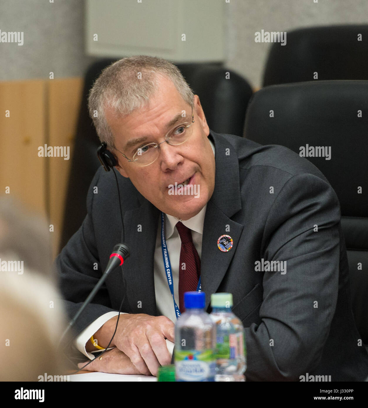 Dan Hartman, NASA Deputy Space Station Program Manager, addresses the ...