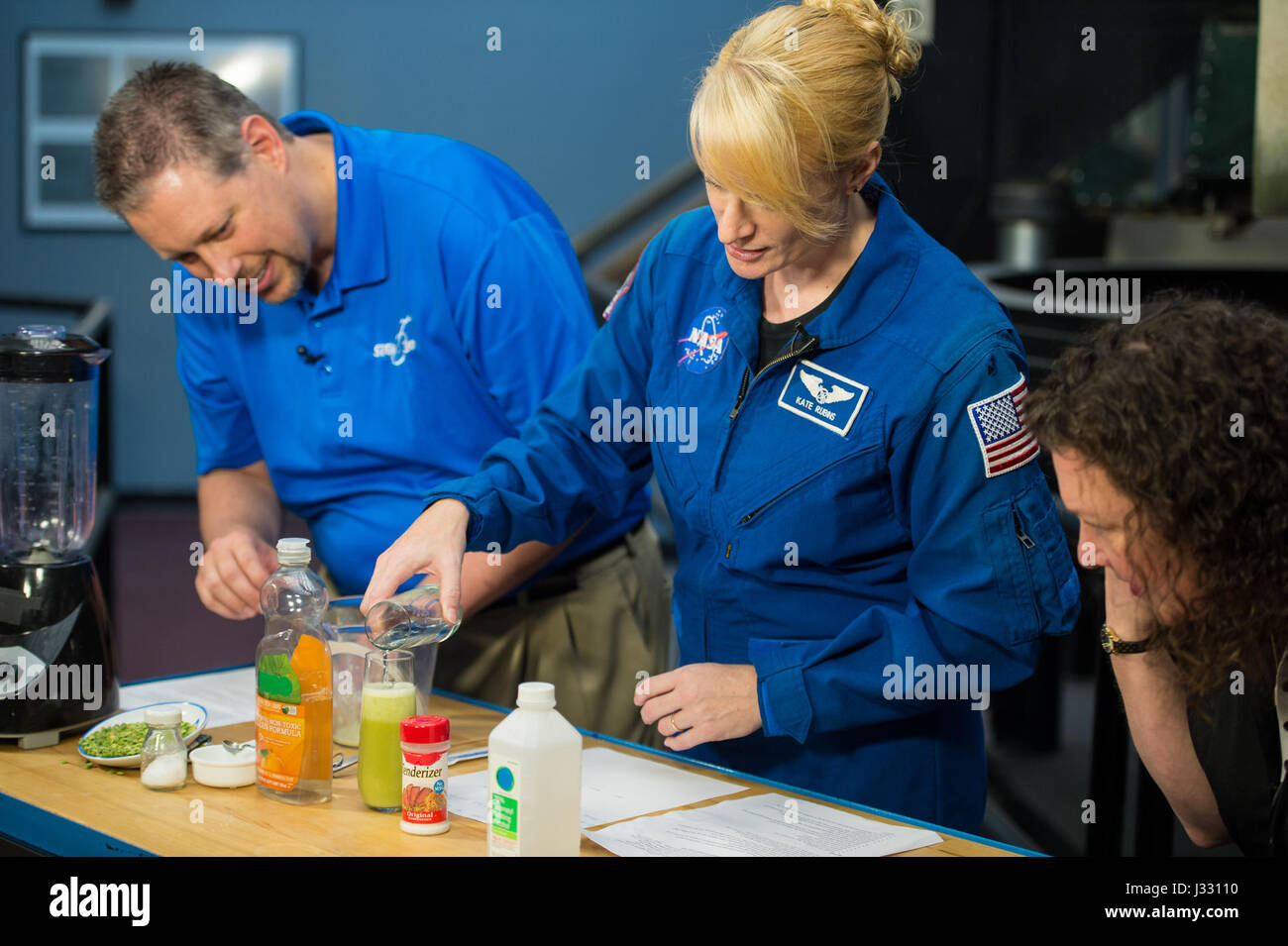 NASA Astronaut Kate Rubins conducts a DNA experiment for a STEM in 30 ...