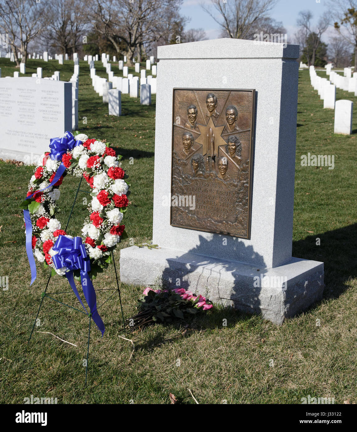 The Space Shuttle Challenger Memorial in Arlington National Cemetery ...