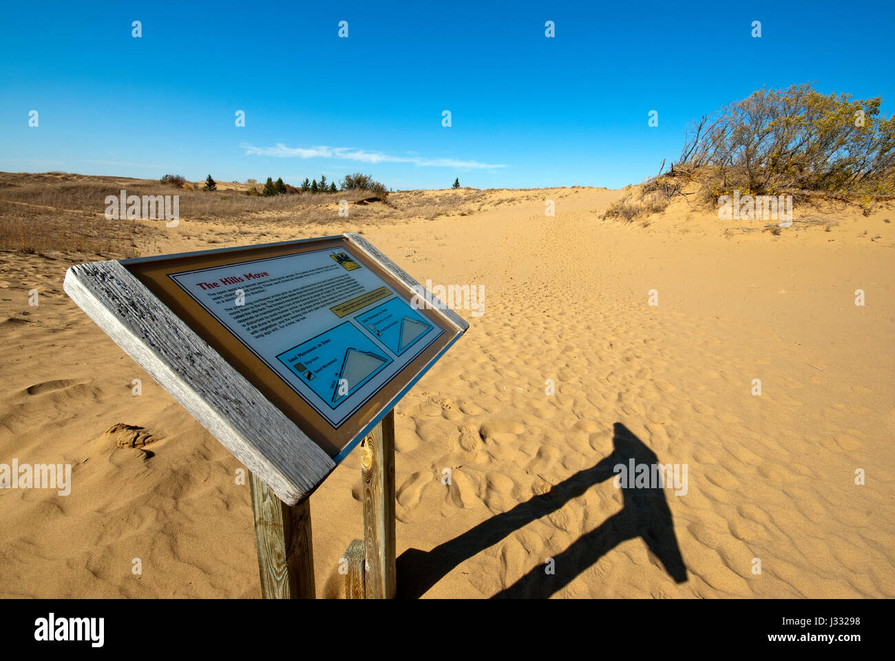 Information sign along the Spirit Sands trail, Spruce Woods Provincial ...