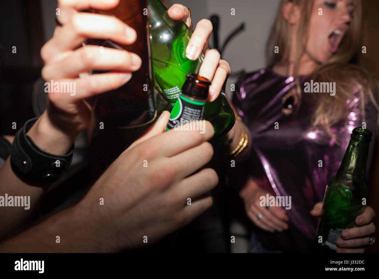 Young people celebrating at a party Stock Photo - Alamy