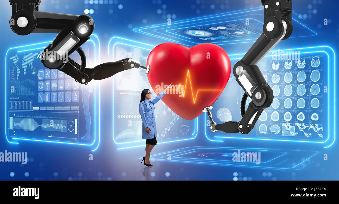 Heart surgery done by robotic arm Stock Photo - Alamy