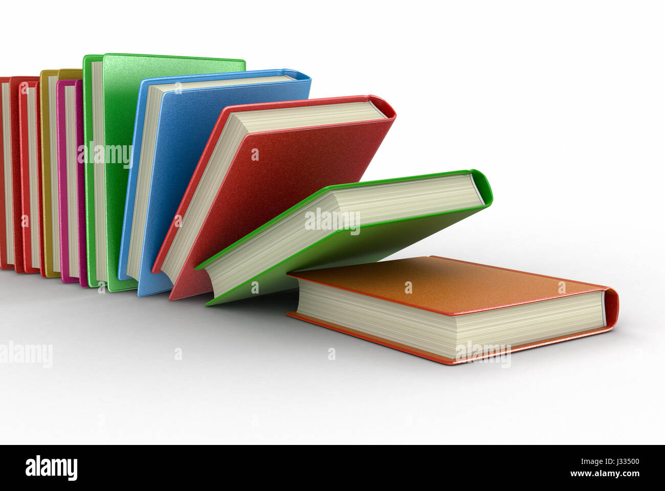 Stack of books. Image with clipping path Stock Photo - Alamy