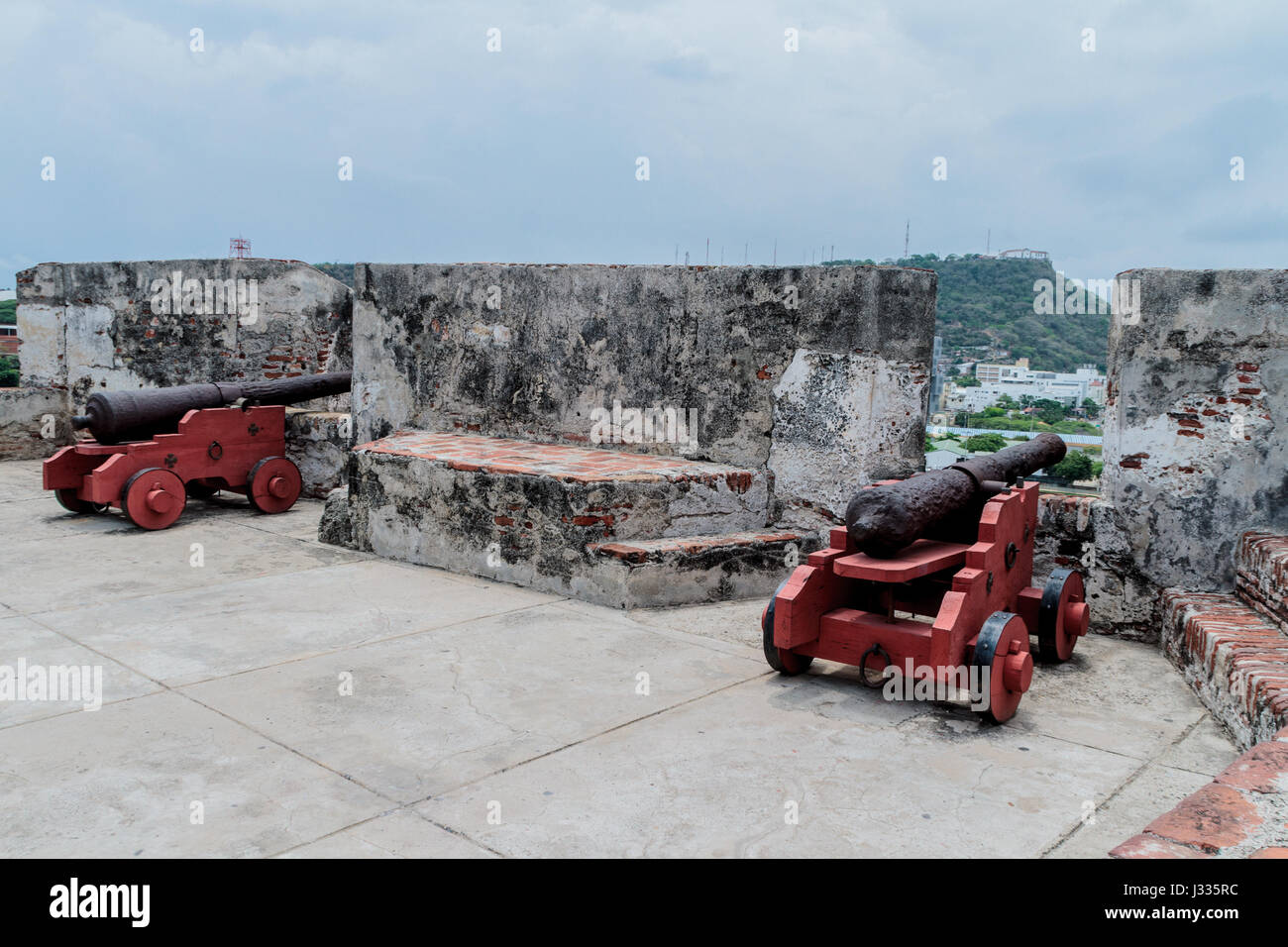 San Felipe Castle in cartagena Colombia in a morning day Stock Photo ...