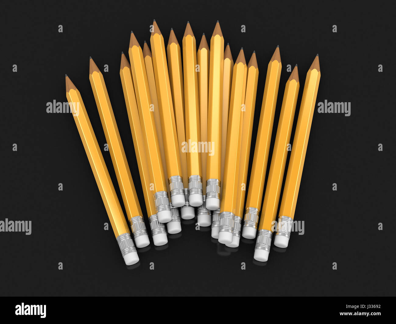 Pencils. Image with clipping path Stock Photo - Alamy