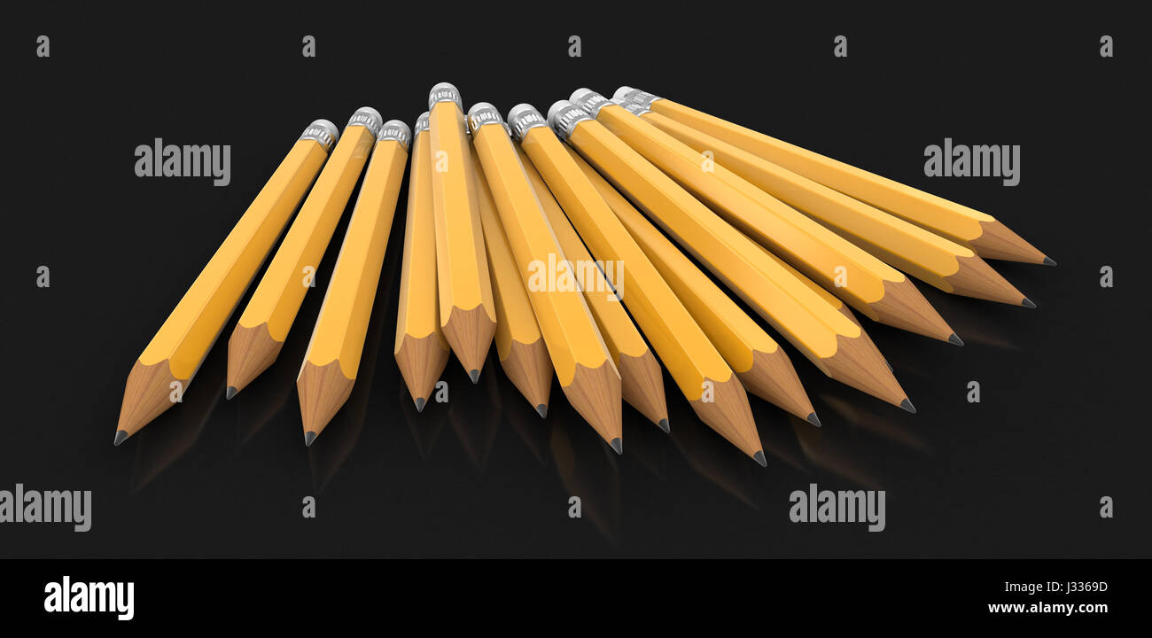 Pencils. Image with clipping path Stock Photo - Alamy