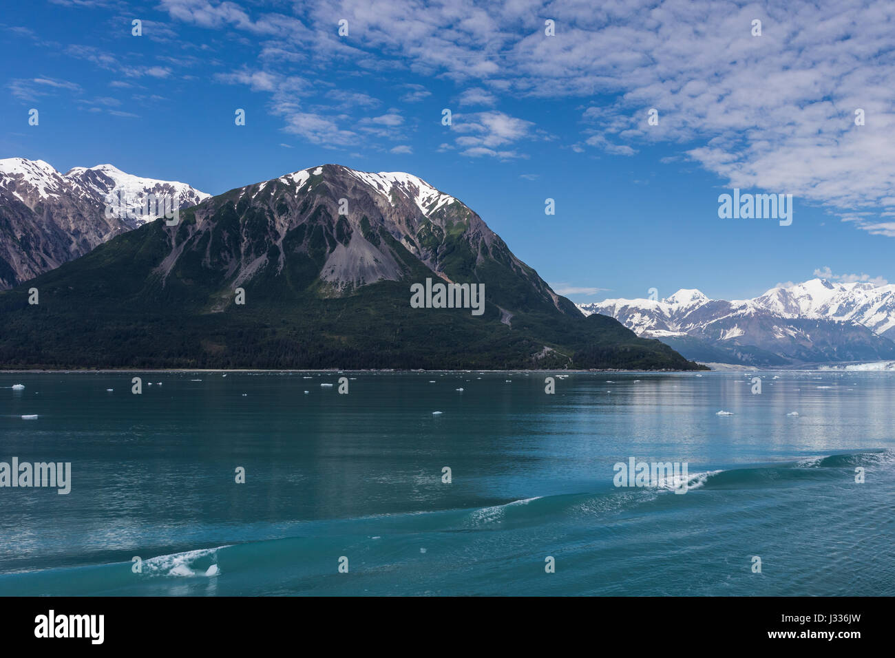 Hubbard Glacier inside Disenchantment Bay, Alaska Stock Photo - Alamy