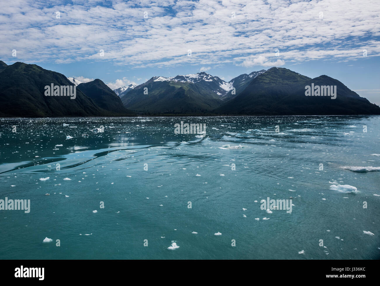 Hubbard Glacier inside Disenchantment Bay, Alaska Stock Photo - Alamy