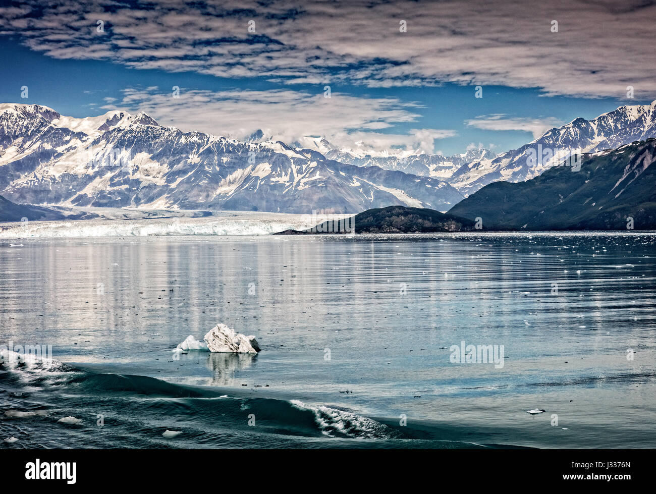 Hubbard Glacier inside Disenchantment Bay, Alaska Stock Photo - Alamy