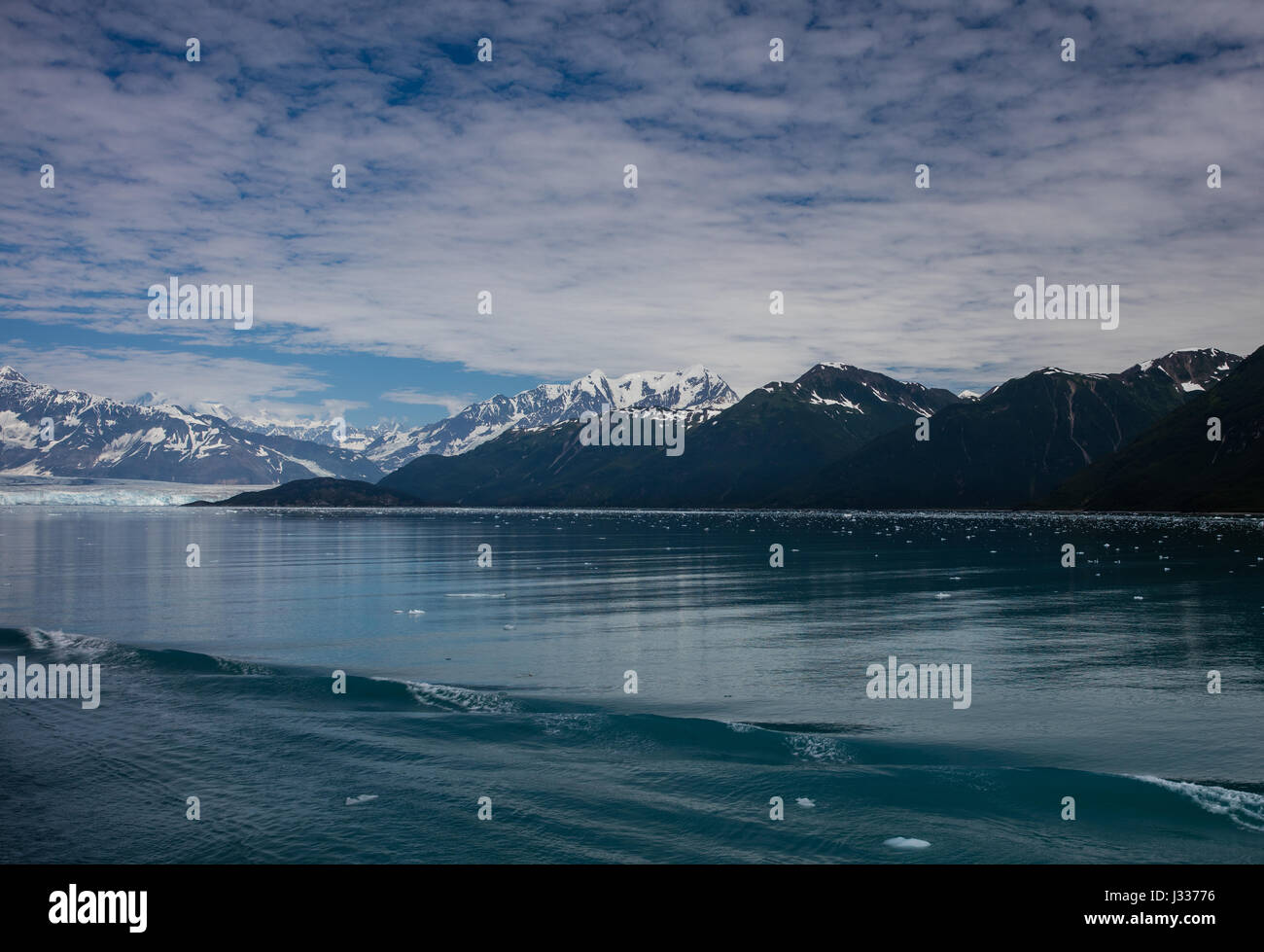 Hubbard Glacier inside Disenchantment Bay, Alaska Stock Photo - Alamy