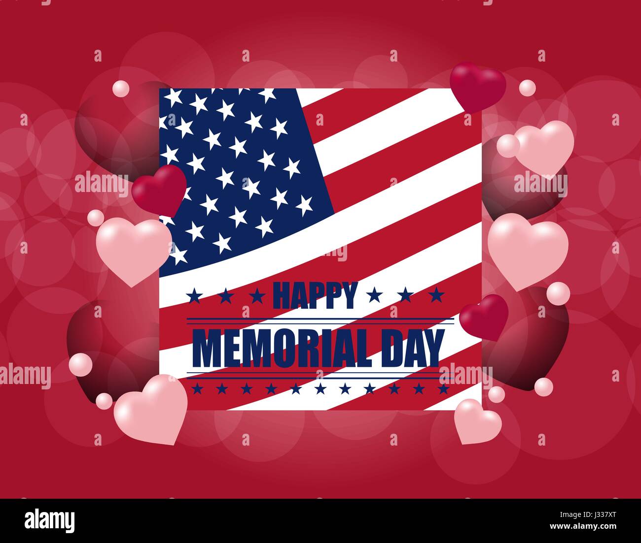 Happy Memory Day card. Illustration in honor of the national holiday ...