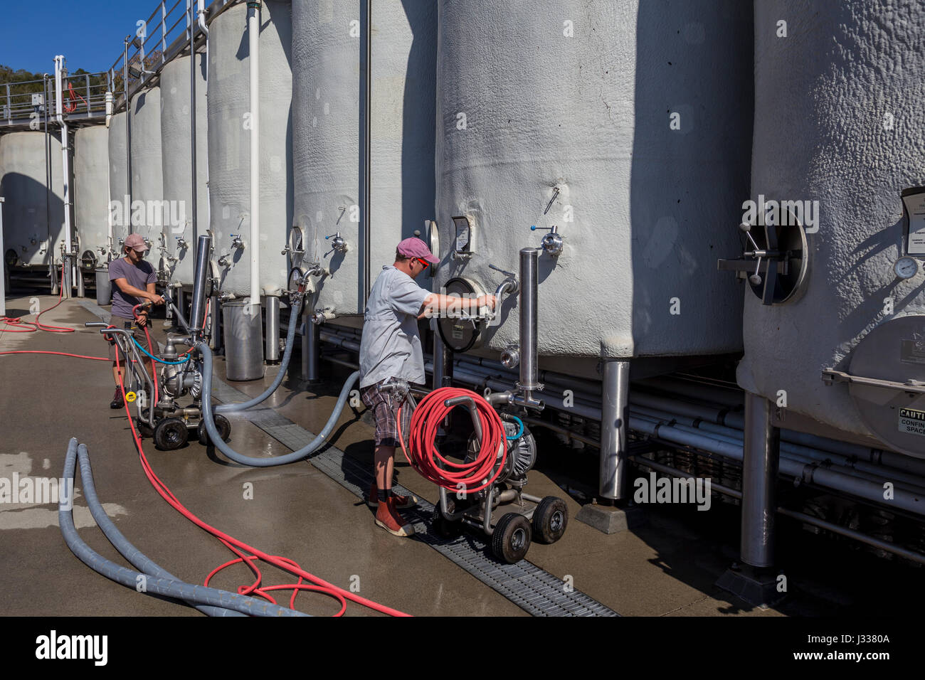 fermentation tanks, fermentation area, Imagery Estate Winery, Glen ...