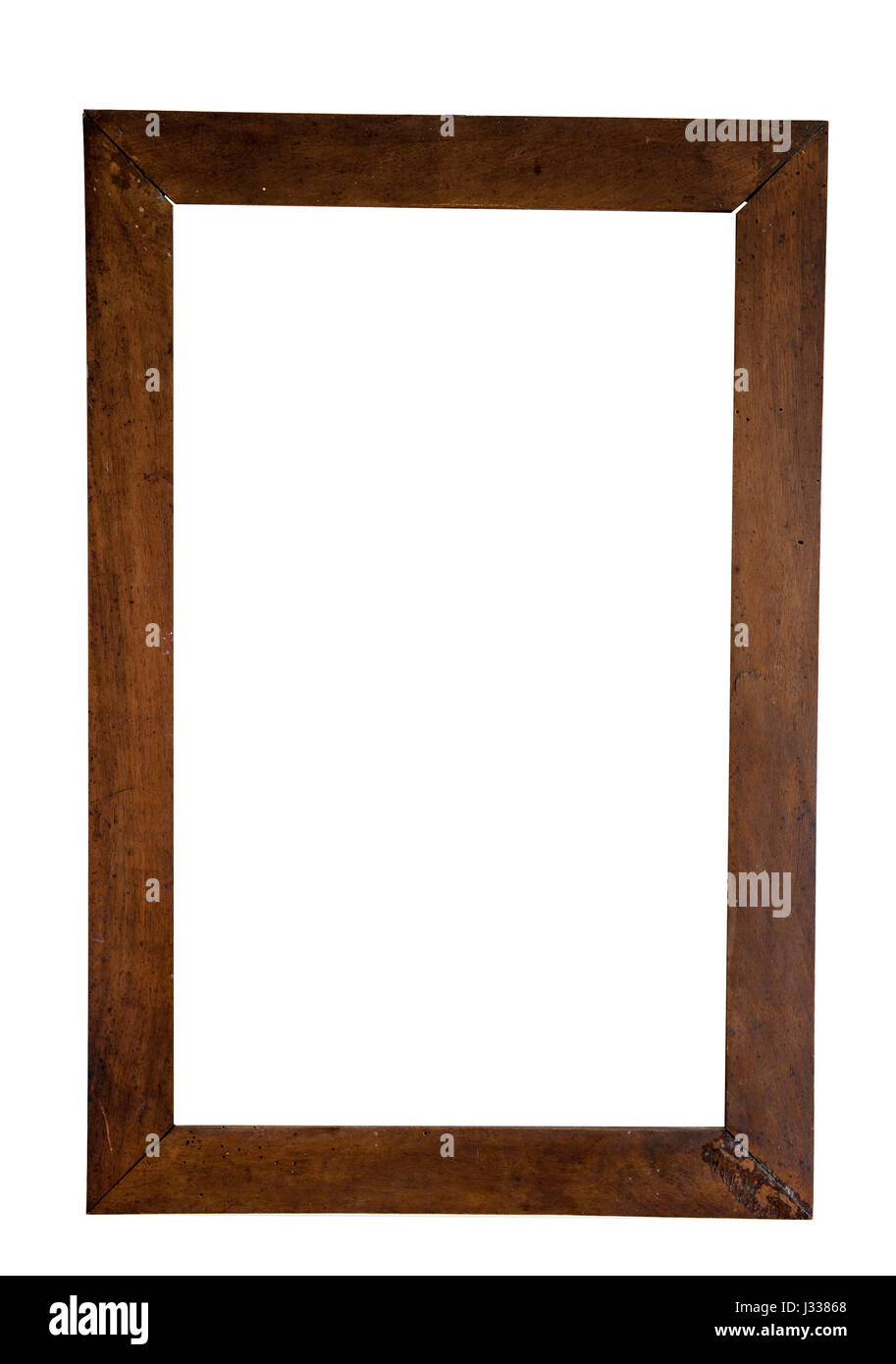 Classic wooden frame isolated on white background Stock Photo - Alamy