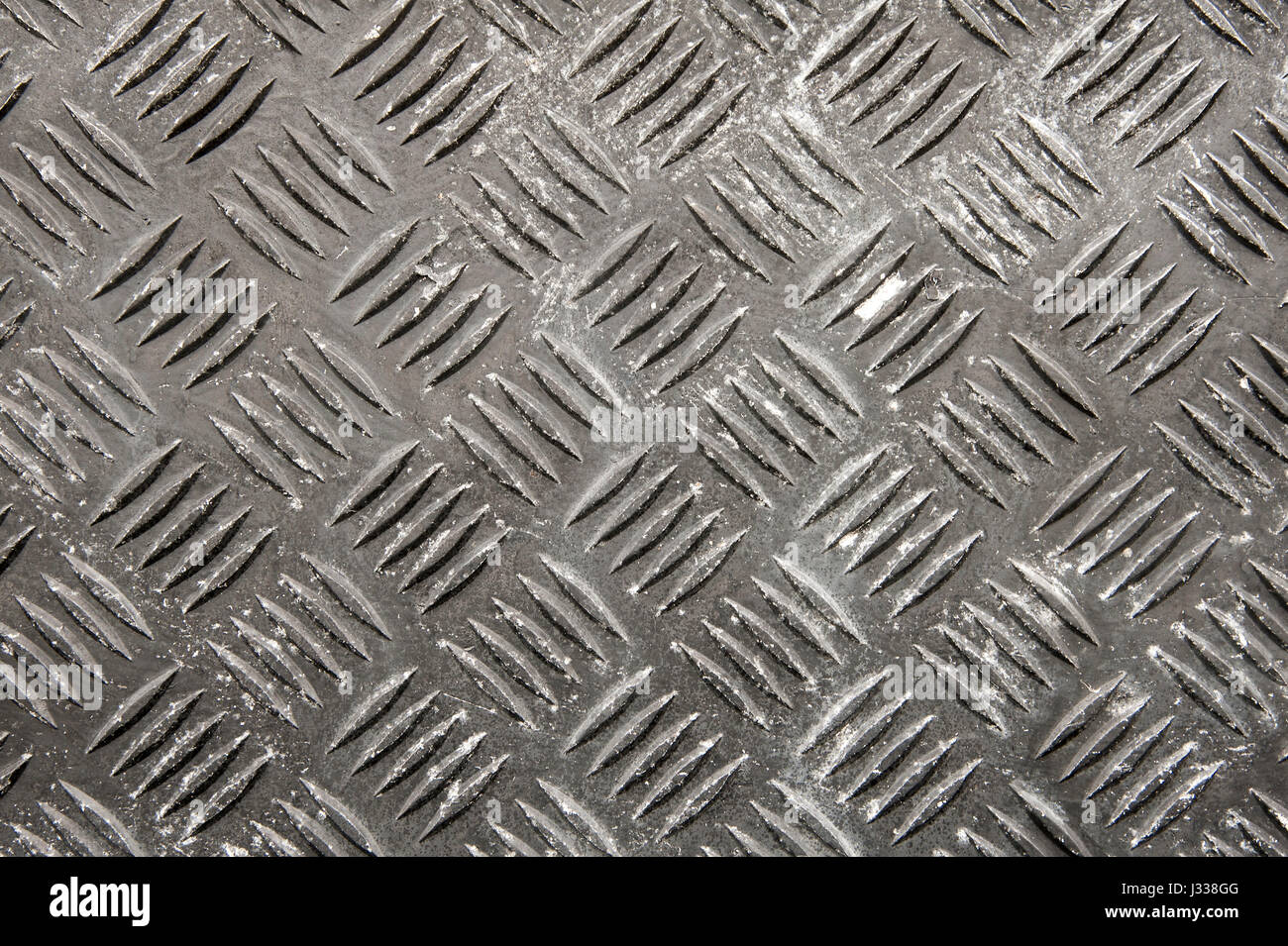 Background of metal diamond plate in silver color Stock Photo - Alamy