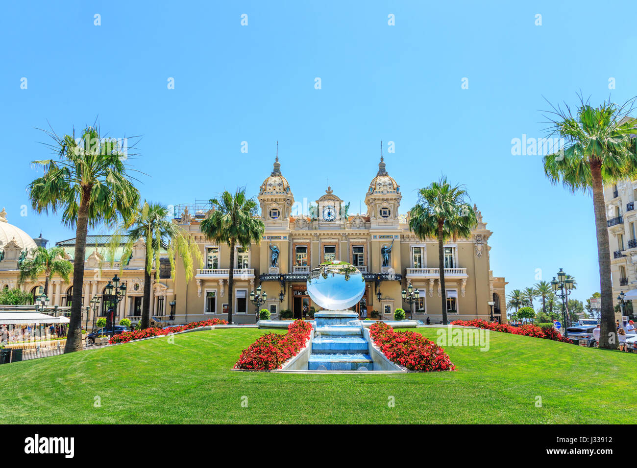 Monte Carlo Casino square front day view Stock Photo - Alamy