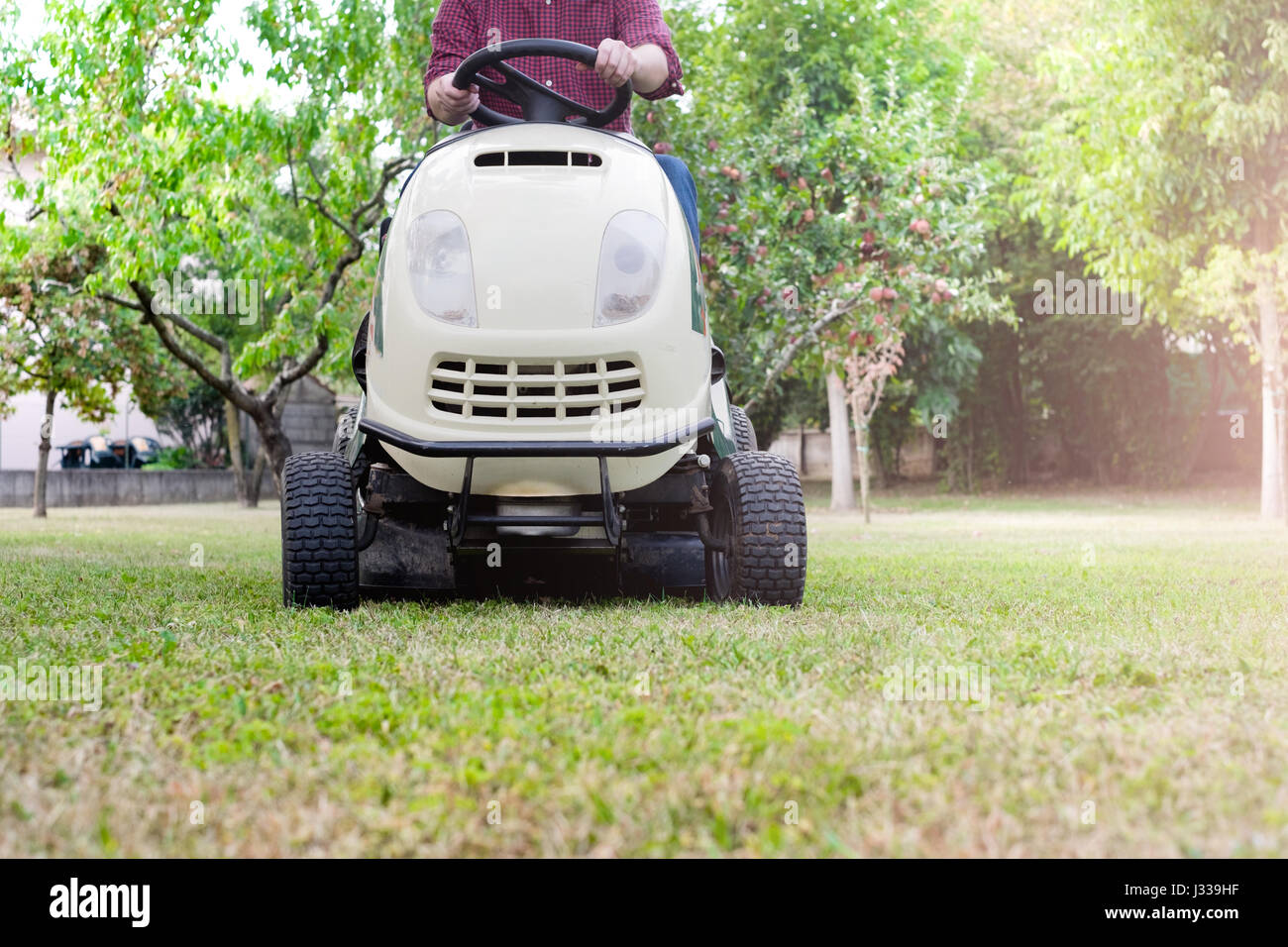 Motorized grass cutter hi-res stock photography and images - Alamy
