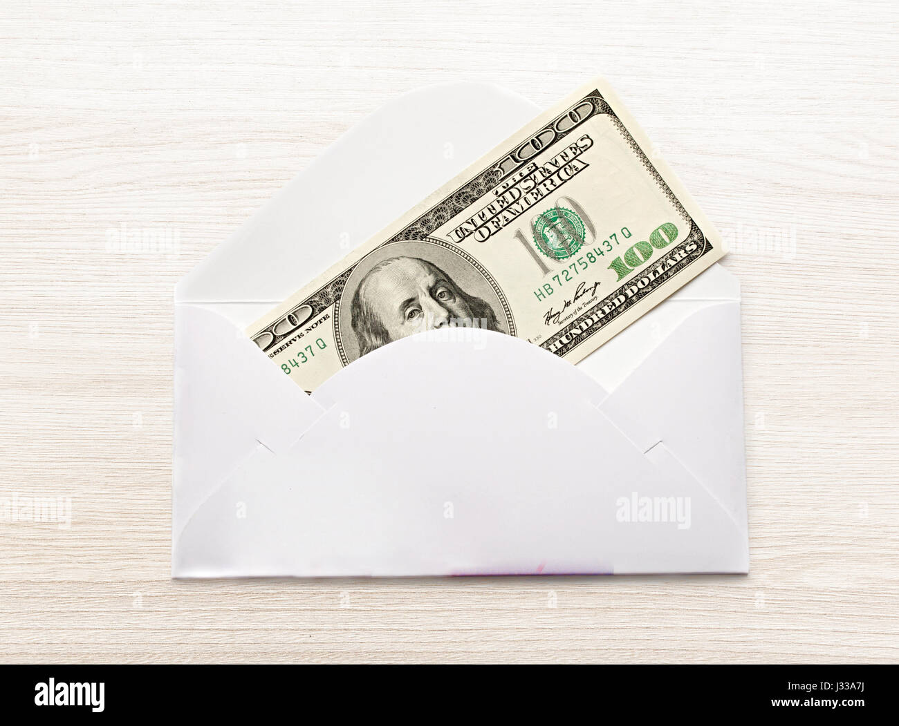 Envelope one hundred dollar banknote hi-res stock photography and ...
