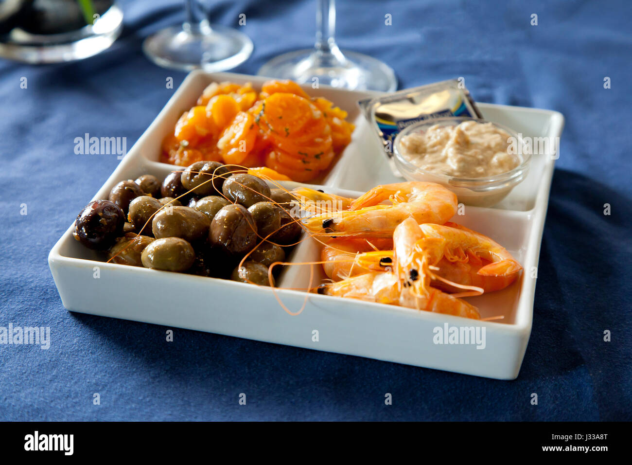 Typical starters in a restaurant, Algarve, Portugal Stock Photo - Alamy