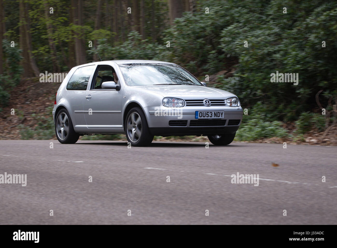 The fourth generation Volkswagen Golf GTI built in 2003 being tested at ...