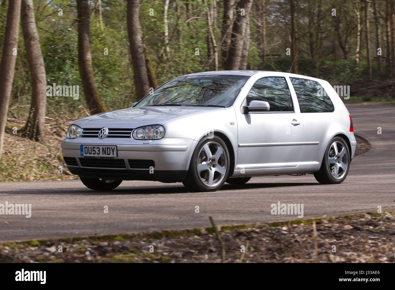 The fourth generation Volkswagen Golf GTI built in 2003 being tested at ...