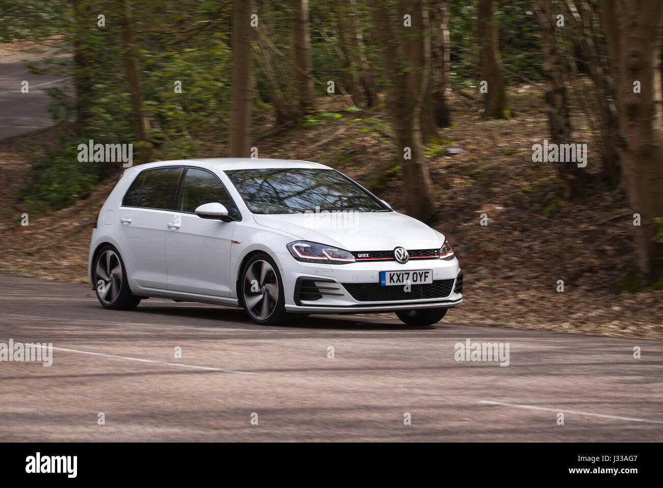 Volkswagen Golf GTI Mk7 built in 2017 being tested at Longcross Testing ...