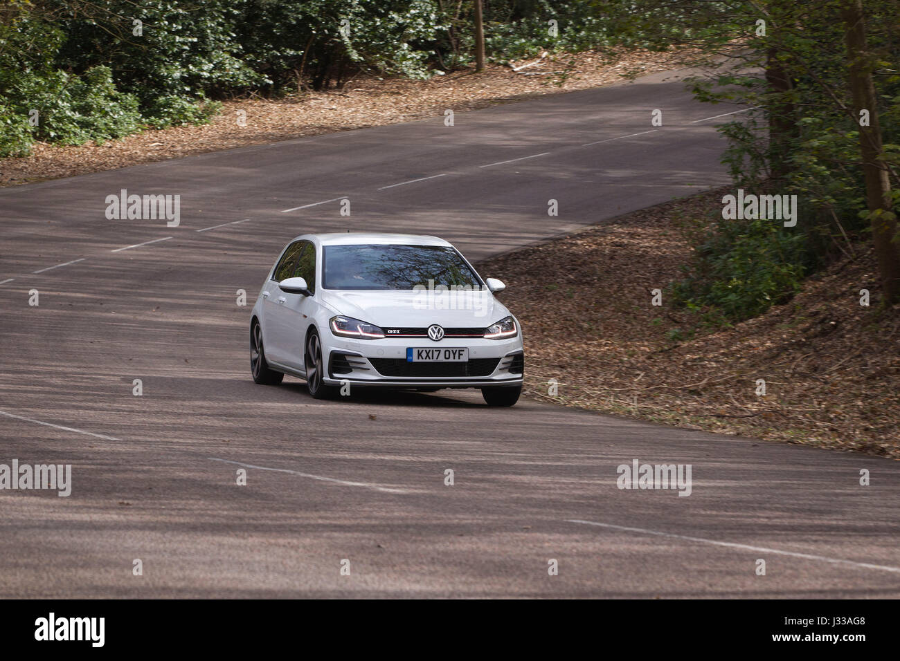 Volkswagen Golf GTI Mk7 built in 2017 being tested at Longcross Testing ...