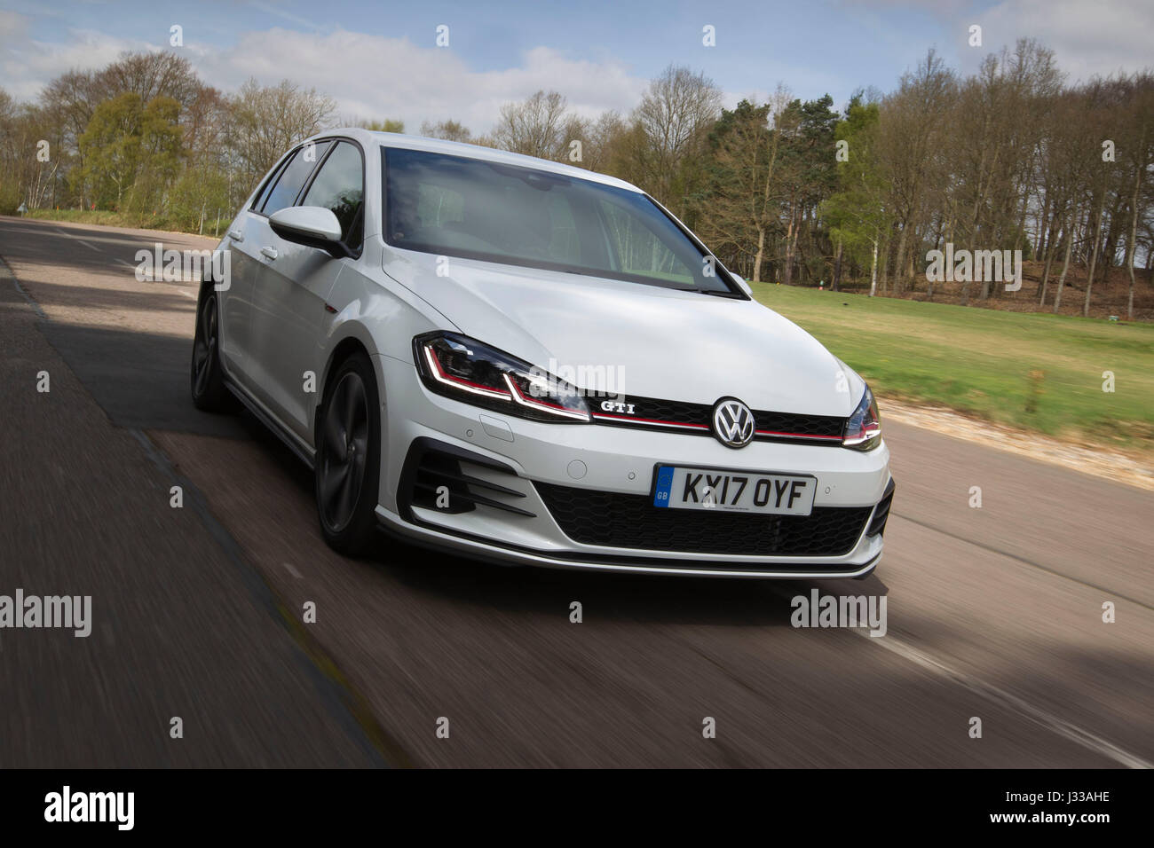 Volkswagen Golf GTI Mk7 built in 2017 being tested at Longcross Testing ...