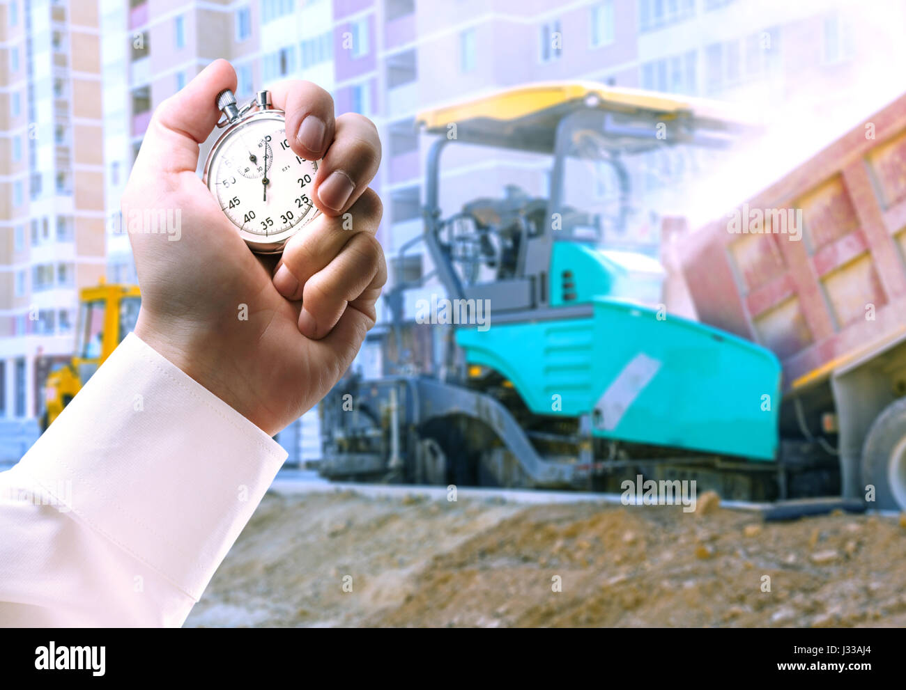 Asphalt placing machine hi-res stock photography and images - Alamy