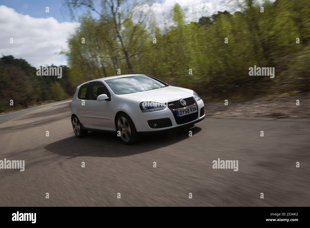 Volkswagen Golf GTI Mk5 built in 2005 being tested at Longcross Testing ...