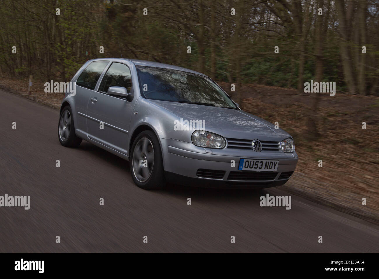 The fourth generation Volkswagen Golf GTI built in 2003 being tested at ...