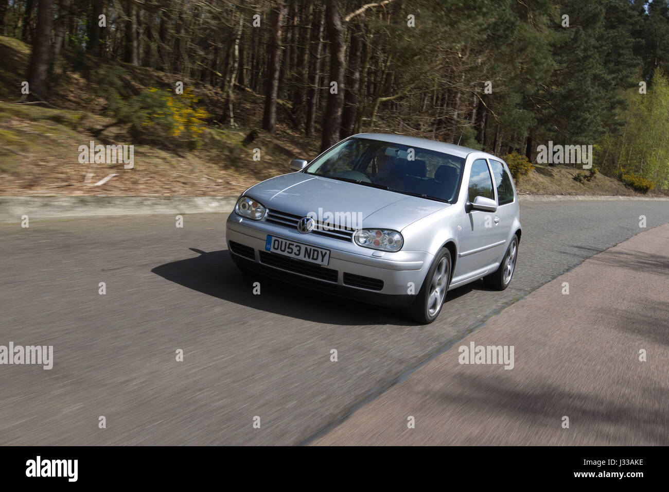 The fourth generation Volkswagen Golf GTI built in 2003 being tested at ...