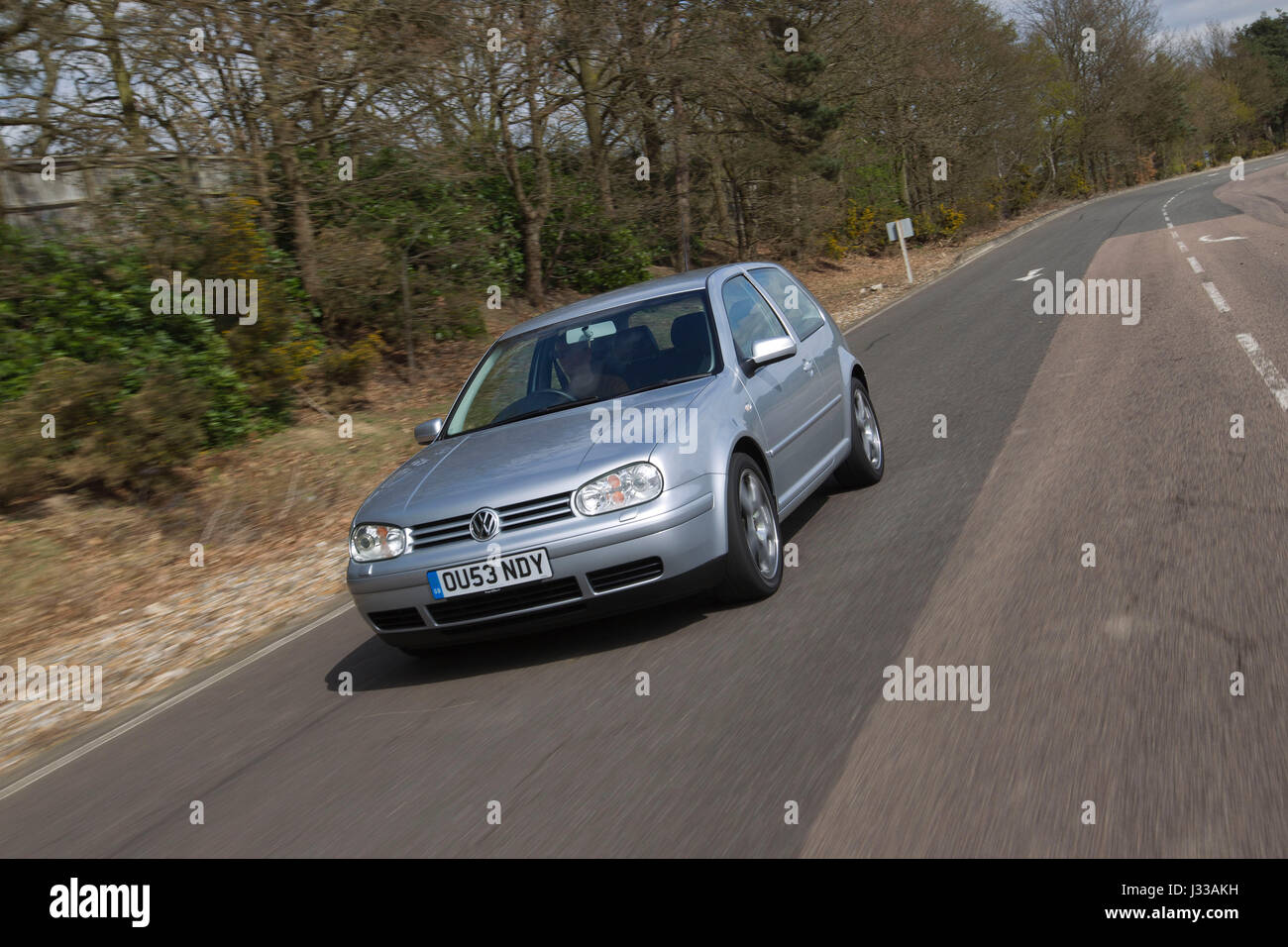 The fourth generation Volkswagen Golf GTI built in 2003 being tested at ...
