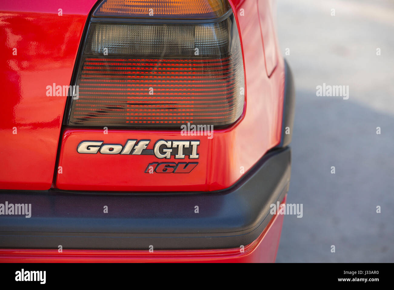 Volkswagen Golf GTI Mk3 built in the 1990s being driven at Longcross ...