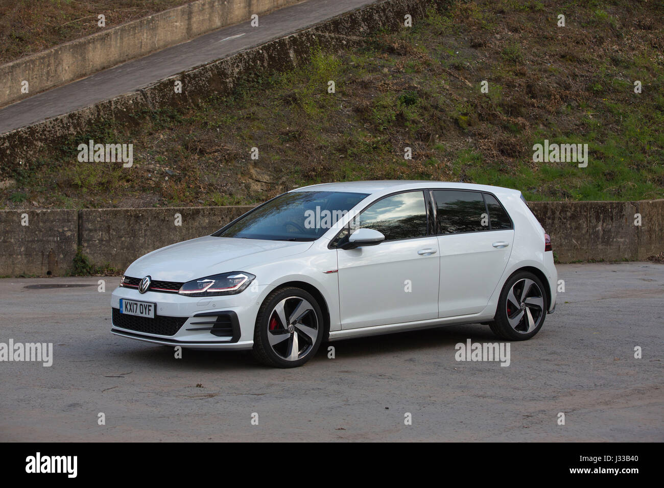 Volkswagen Golf GTI Mk7 built in 2017 being tested at Longcross Testing ...